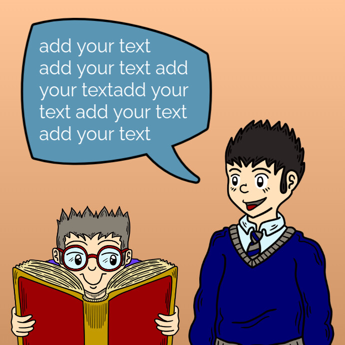 Copy of Brown Maximalist Comic Cartoon Story Talk Quotes Instagram Post ...