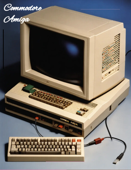 Copy of Brown Maximalist Commodore Amiga Flyer (us Letter) | PosterMyWall