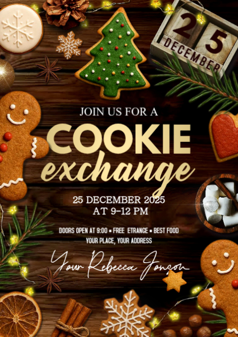 Cookie Exchange Template | PosterMyWall