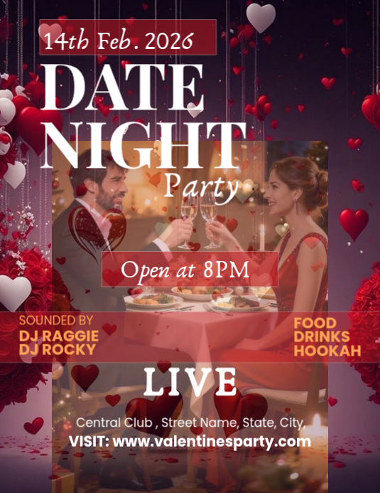 Copy of Brown Maximalist Date Night Flyer (us Letter) | PosterMyWall