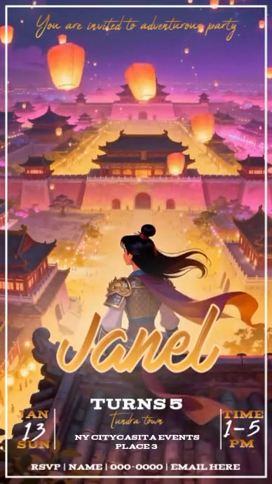 Brown Maximalist Disney Princess Instagram Story Template | PosterMyWall