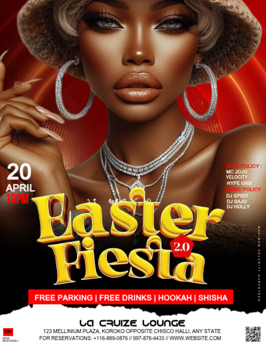 Brown Maximalist Easter Fiesta Flyer (us Letter) Template | PosterMyWall