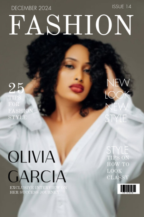 Copy of Brown Maximalist Fashion Magazine Cover Poster | PosterMyWall