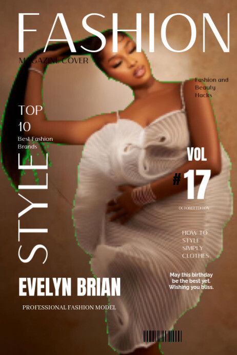 Copy of Brown Maximalist Fashion Magazine Model Poster | PosterMyWall