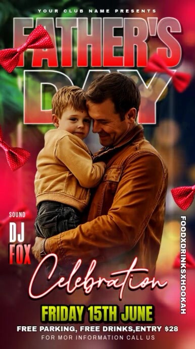 Brown Maximalist Father Day Celebration Instagram Reel Template ...