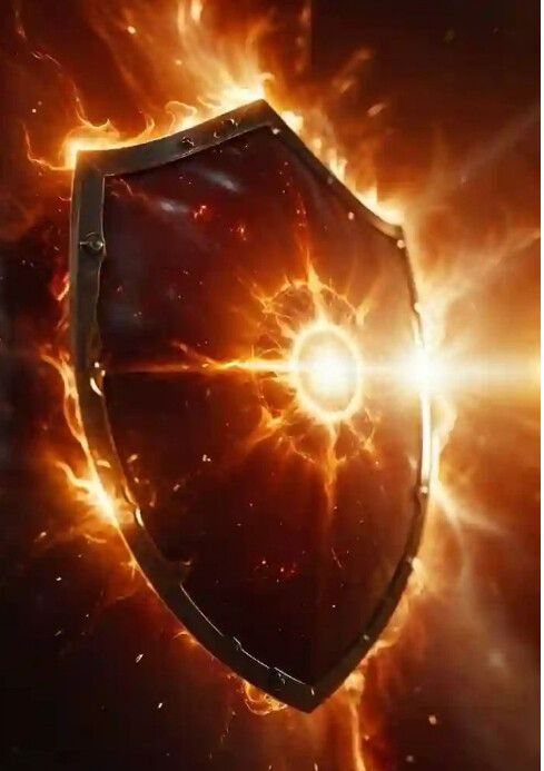 Copy of Brown Maximalist Fire Shield A4 | PosterMyWall