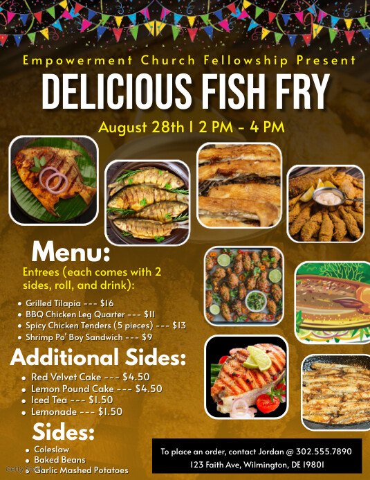 Church Fish Fry Flyer