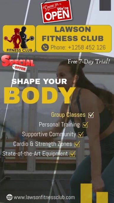 Copy of Brown Maximalist Fitness Body Building Ad Instagram Reel ...