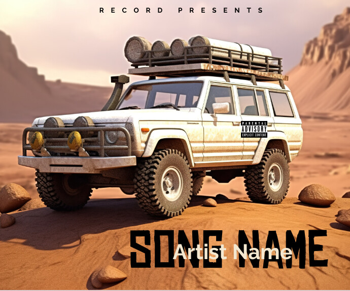 Copy of Brown Maximalist Four Wheeler car album cover | PosterMyWall