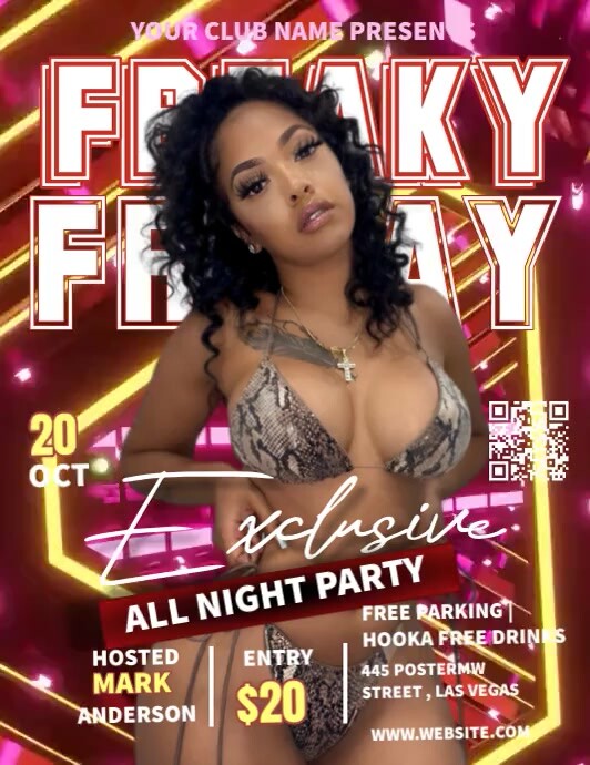 Copy of Brown Maximalist Freaky Friday Flyer (us Lett | PosterMyWall