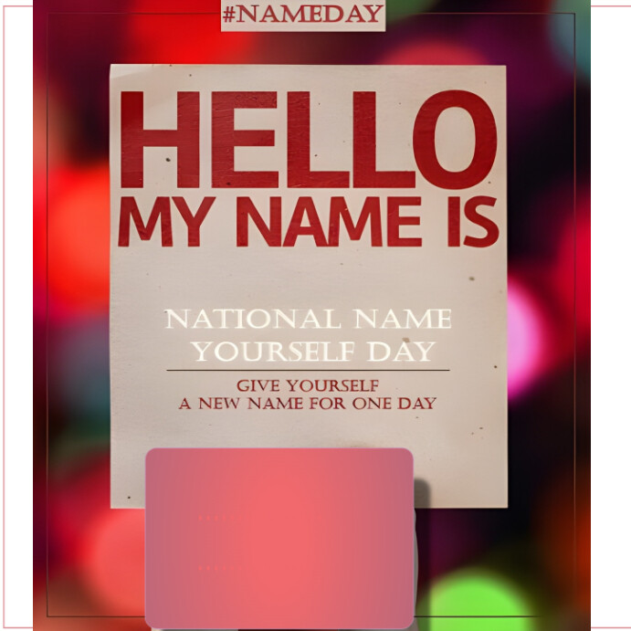 Plantilla de Brown Maximalist Give Yourself A Name Day Flyer Instagram ...