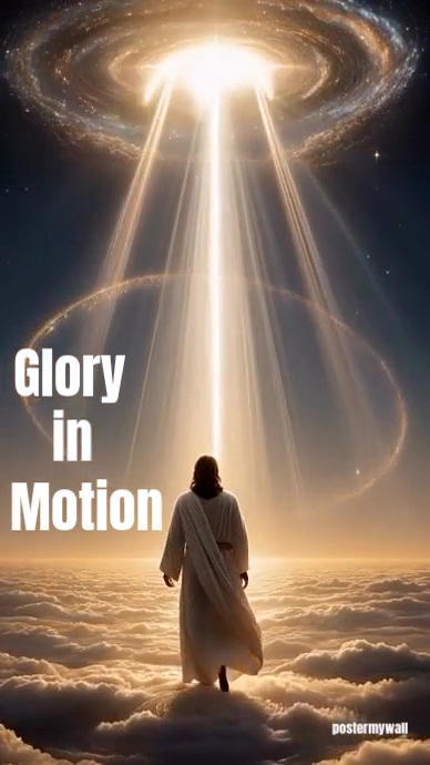 Plantilla de Brown Maximalist Glory In Motion – Heavenly Walk Of Jesus ...