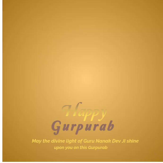 Copy of Brown Maximalist Gold And Brown Happy Gurpurab Square (1:1 ...