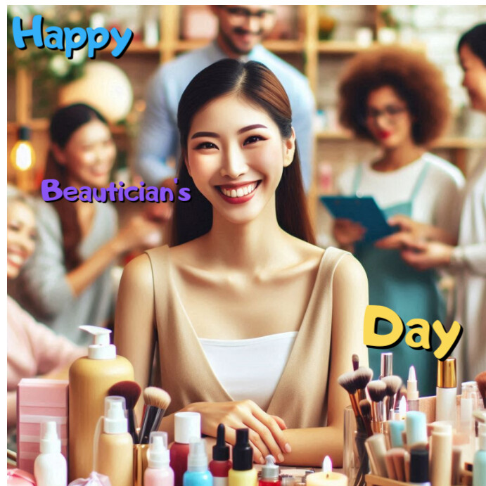 Copy of Brown Maximalist Happy Beautician's Day Instagram Post ...