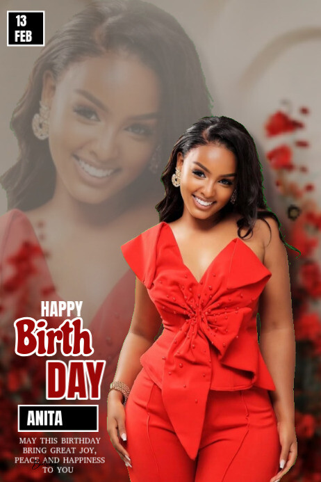 Brown Maximalist Happy Birthday Design Poster Template | PosterMyWall