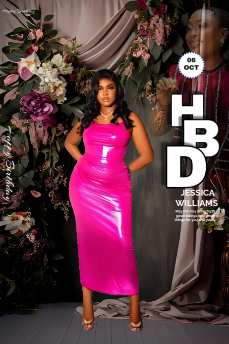 Brown Maximalist Happy Birthday Templates Poster | PosterMyWall