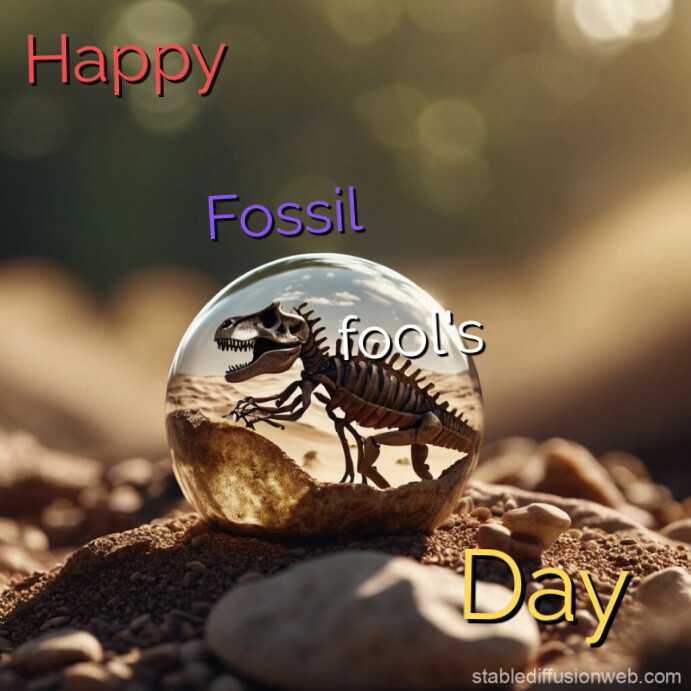 Copy of Brown Maximalist Happy Fossils Fool Day Instagram Post ...