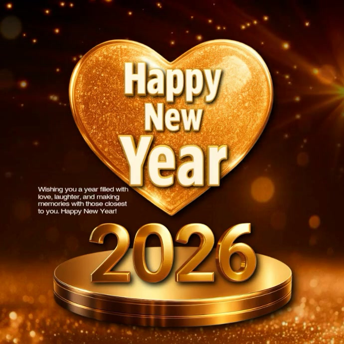 Modèle Brown Maximalist Happy New Year 2026 Template Instagram Post ...