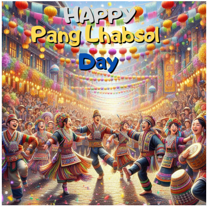 Copy of Brown Maximalist Happy Pang Lhabsol Festival Day Instagram Post ...