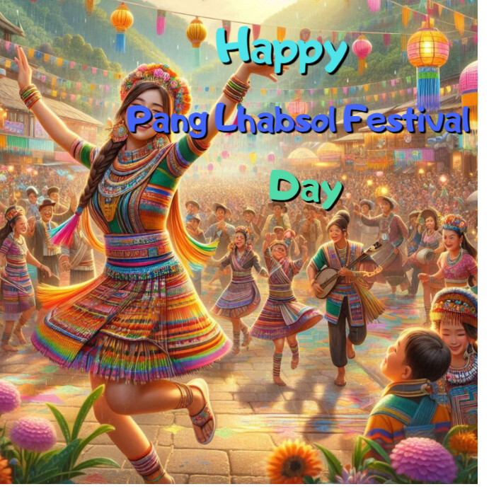 Copy of Brown Maximalist Happy Pang Lhabsol Festival Day Instagram Post ...