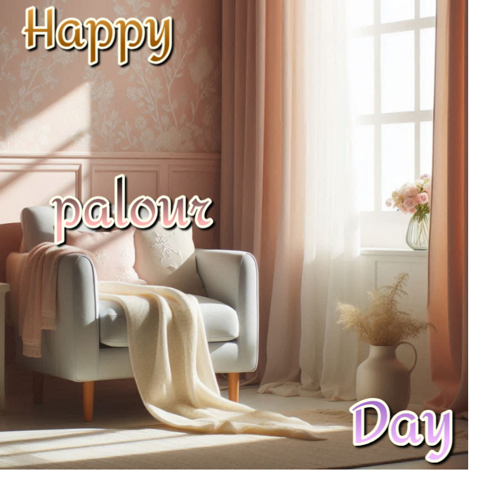Plantilla de Brown Maximalist Happy Parlour Day Instagram Post ...