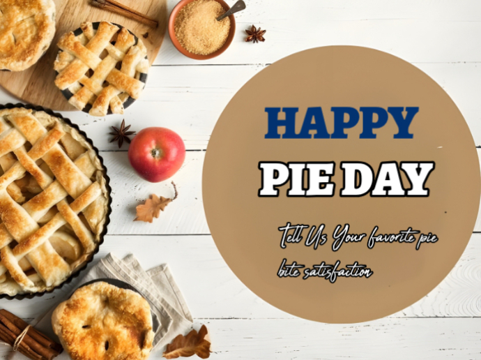 Plantilla de Brown Maximalist Happy Pie Day Presentation | PosterMyWall