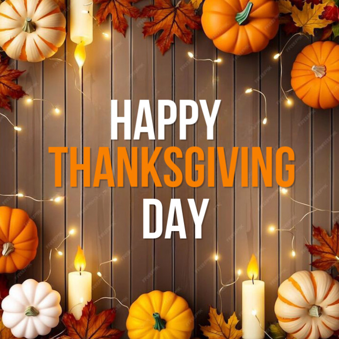 Brown Maximalist Happy Thanksgiving Instagram Post Modelo | PosterMyWall