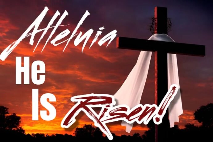 Brown Maximalist He Is Risen Poster Template | PosterMyWall