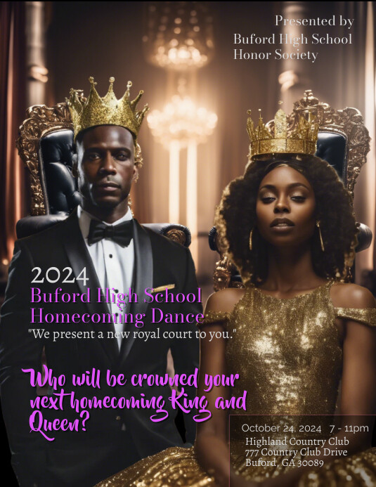 Brown Maximalist Homecoming Flyer (us Letter Template | PosterMyWall