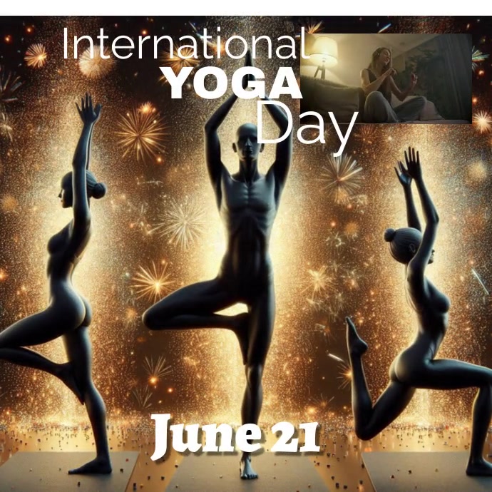 Copy of Brown Maximalist International Yoga Square ( | PosterMyWall