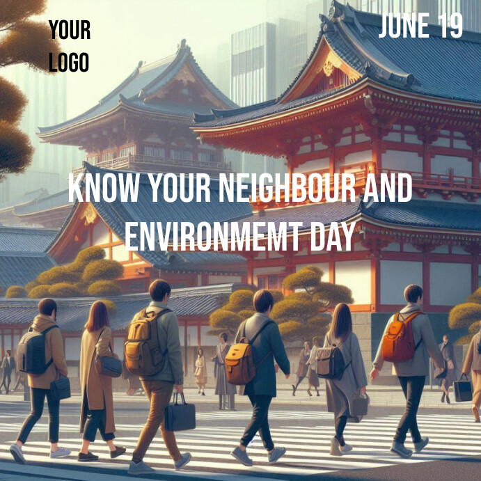 Brown Maximalist Know Your Neigjbour And Envi Template | PosterMyWall