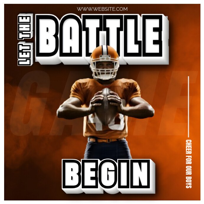 Brown Maximalist Let The Battle Begin Instagram Post Template ...