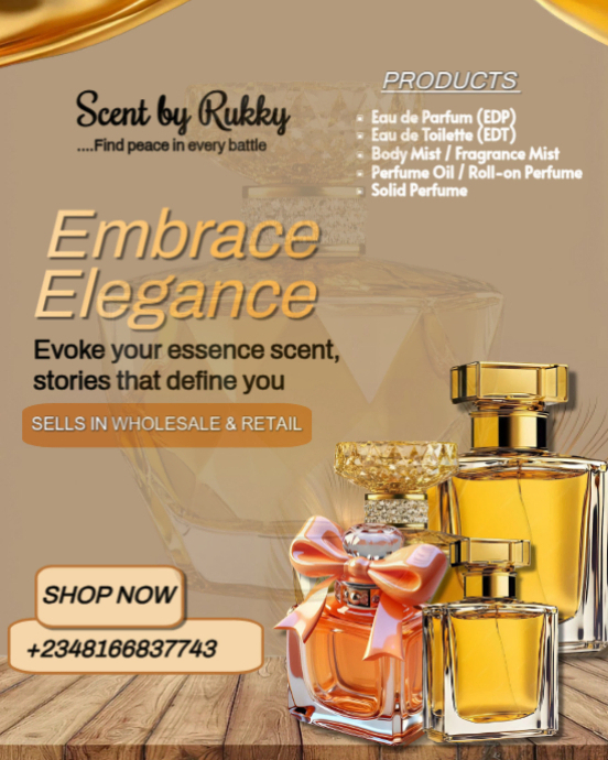 Salinan Brown Maximalist Luxury Perfume Collection Flyer – Elegant ...