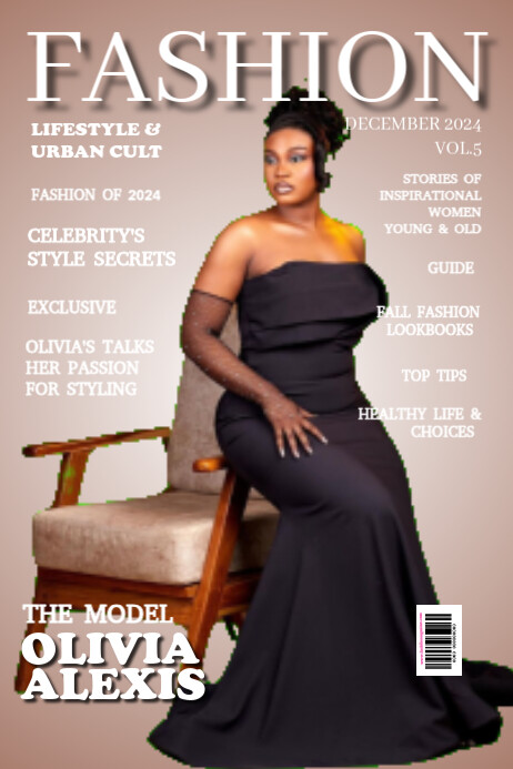 Copy of Brown Maximalist Magazine Cover Model Poster | PosterMyWall