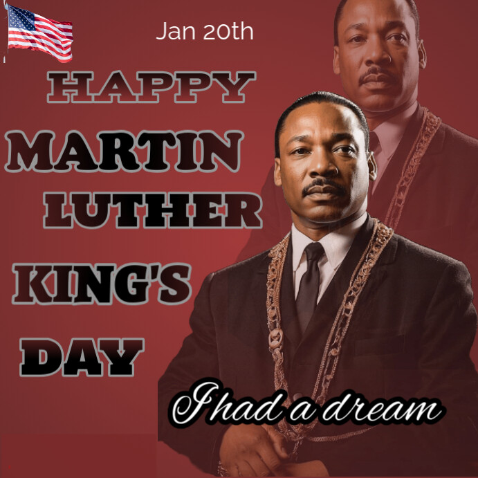 Copy of Brown Maximalist Martin Luther King Day Instagram Post ...