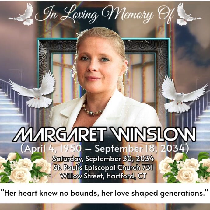 Brown Maximalist Memorial Funeral Announcement Flyer, Funeral Instagram ...