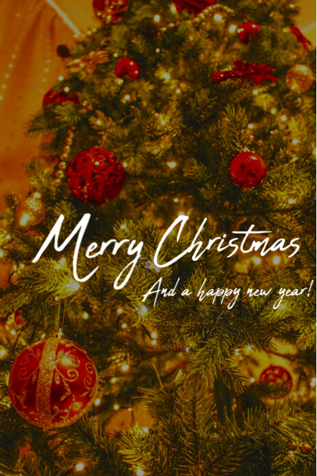 Brown Maximalist Merry Christmas Poster Template | PosterMyWall