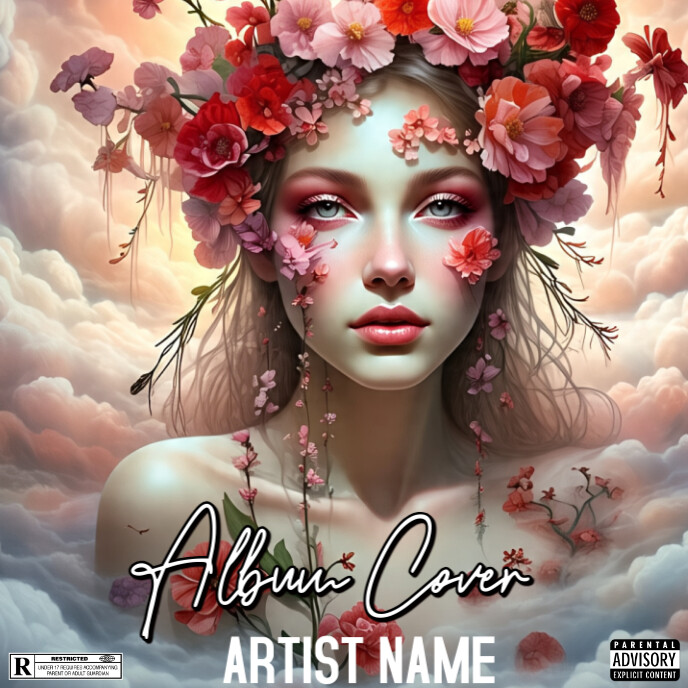 Brown Maximalist Mixtape Album Cover Template | PosterMyWall