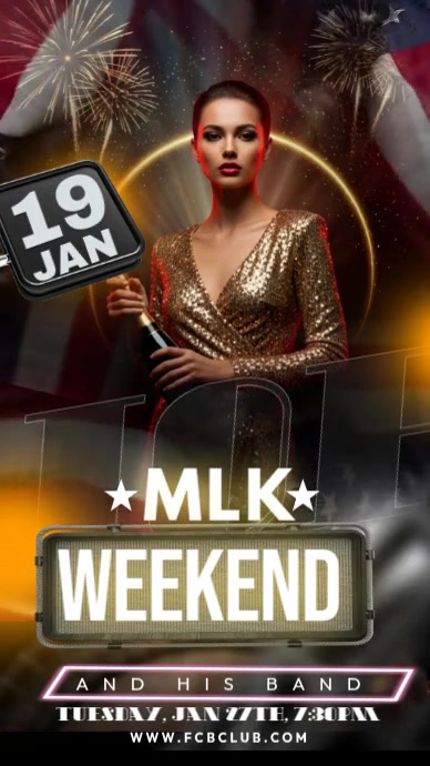 Brown Maximalist Mlk Weekend Party 2026 Instagram Story Template ...
