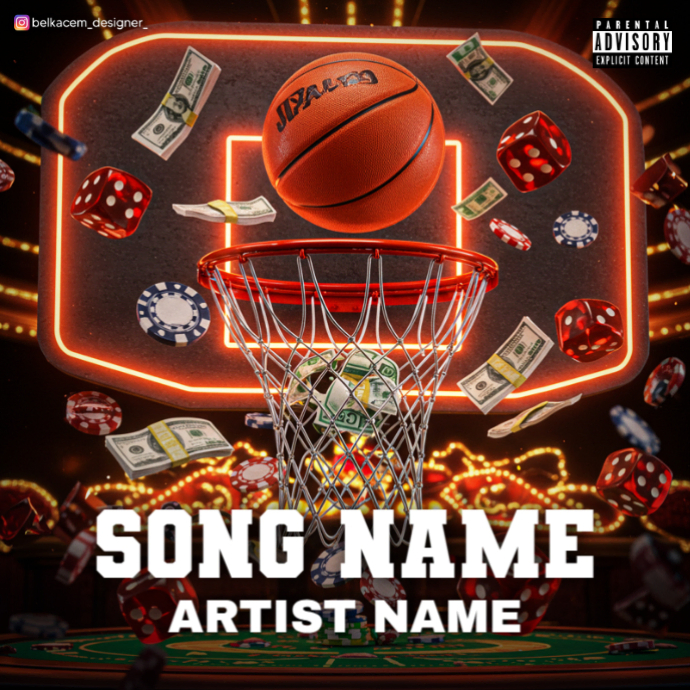 Brown Maximalist Money Game Album Cover Template | PosterMyWall