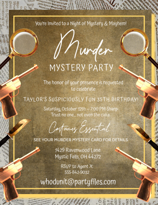 Mystery Party Invitation Ideas