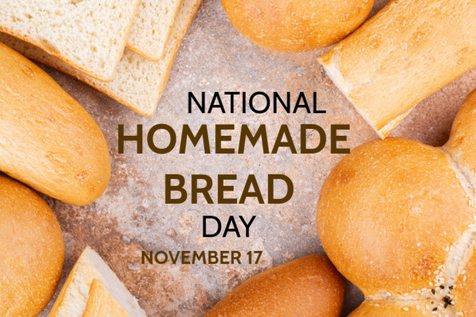Copy of Brown Maximalist National Homemade Bread Day Poster | PosterMyWall
