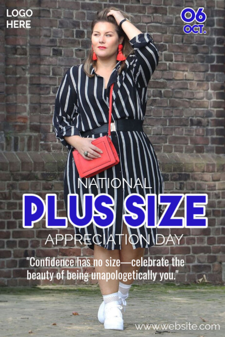 Copy of Brown Maximalist National Plus Size Day Poster | PosterMyWall