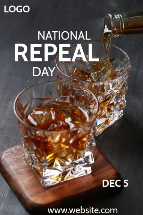 Copy of Brown Maximalist National Repeal Day Poster | PosterMyWall