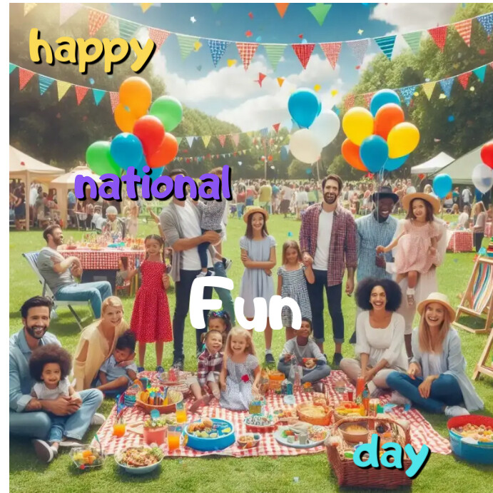 Plantilla de Brown Maximalist National Work Fun Day Instagram Post ...