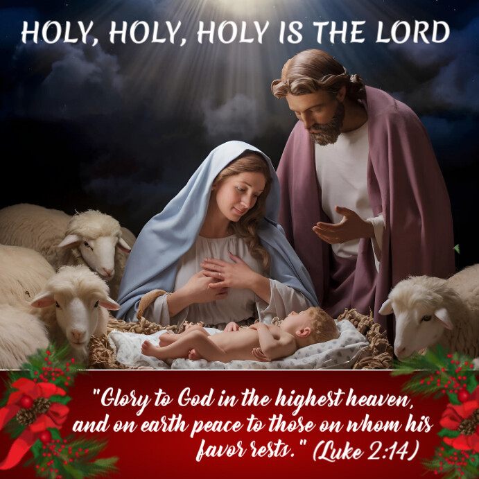 Plantilla de Brown Maximalist Nativity Instagram Post | PosterMyWall