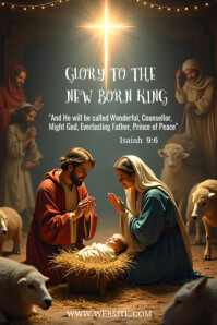 Jesus Christ is born Template | PosterMyWall