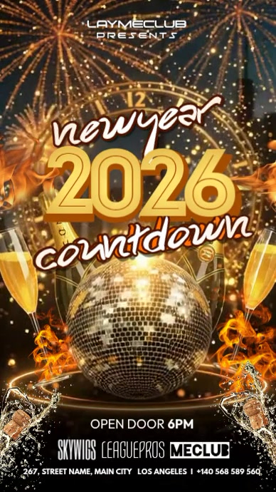 Brown Maximalist New Year's Eve Instagram Story Template | PosterMyWall