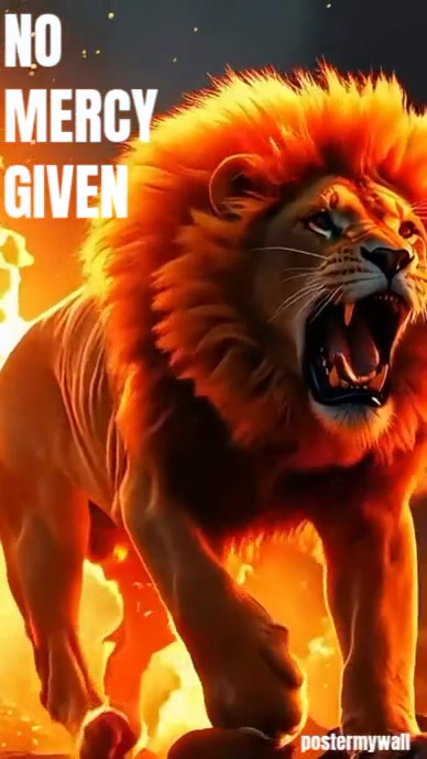 Brown Maximalist No Mercy Given — Power Knows No Fear 🦁🔥 Digital ...