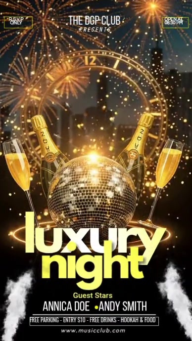 Brown Maximalist Party Event, Luxury Party Instagram Story Template ...